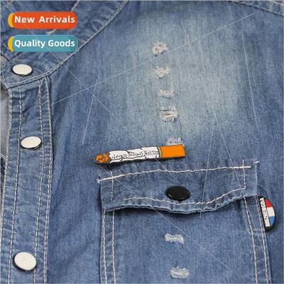 brooch creative cigarettes engraved Never kvows best clothin