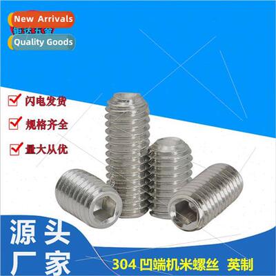 US 304 recessed end metric screws B.S. Hexagon socket set sc