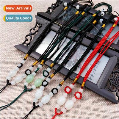 Double line whe jade necklace rope hand-woven necklace rope