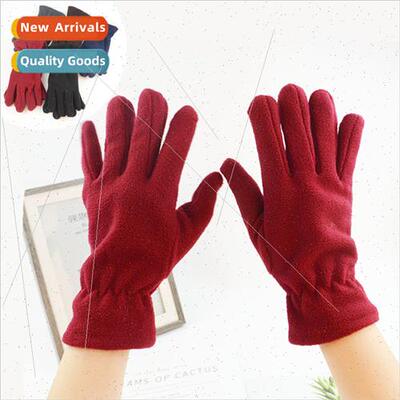 new imation lamb wool monochrome gloves men women autumn win