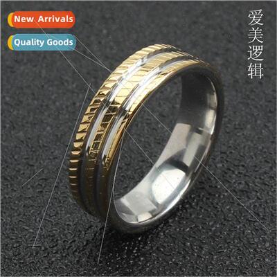 Europe Uned States nd pattern index finger ring between gold
