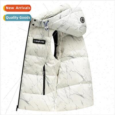 Big brdown jacket men short work jacket 2023 new winter thic