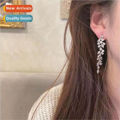 Sense Geometric Long Earrings S925 lver Needle Super Shiny T