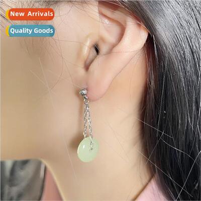 Peaceful buckle earrings di court earrings long tassel earri