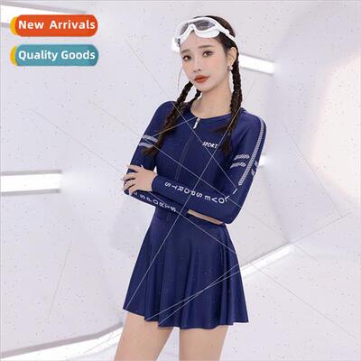 Swimsu 2023 new sports one-piece female conservative belly-s