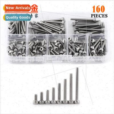 160pcs M3*6 8 10 12 16 20 30 stainless steel 304 cup head he