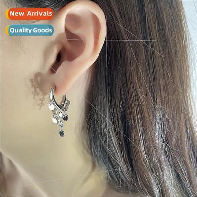 Round small sequins tassel earrings female retro love earrin