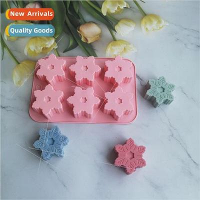 6 consecutive snowflakes 417 chocolate biscu mold cake mold
