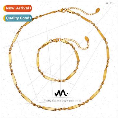 Europe ins creative niche nd patchwork snakebone chain neckl