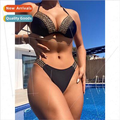 2023 New Webbing Sexy Bikini Womens Spl Swimsu Europe Swimwe