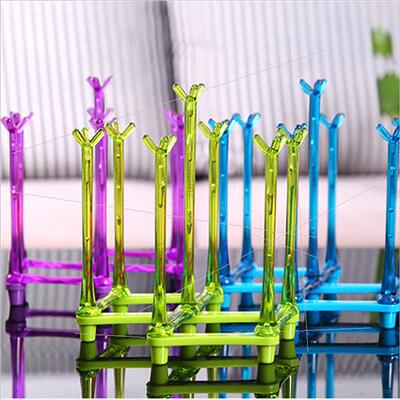 Thickened Plastic 7-posion Drainage Cup Holder Kchen Shelf G