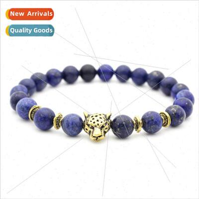Alloy Leopard Head Energy Stone Volcanic Rock Lapis Lazuli S
