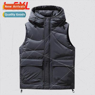 Down vest men 2023 winter new undershirt tide sleeveless hor