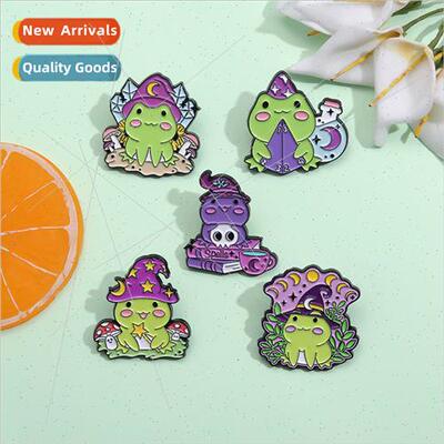 Cute magic frog modeling brooch creative cartoon animal seri