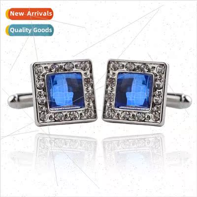 Popular jewelry cufflinks fashion zirconia cufflinks cufflin