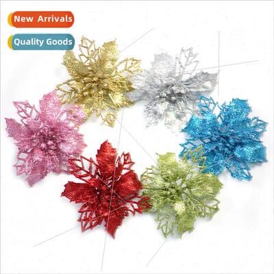 2023 new sprinkles hollow Christmas flowers Christmas e deco