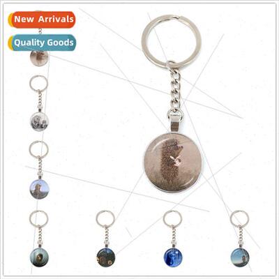 New Accessories Hedgehog in Mist Cartoon Key Glass Dome Cabo