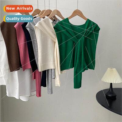 Toucheon Korea layering sense ~ solid color versatile knted