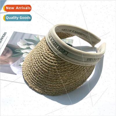 Europe Uned States fashion raffia grass hollow top hat summe