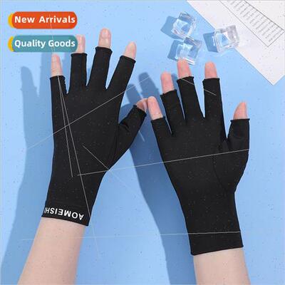 Summer ice silk sunscreen gloves women anti-ultraviolet driv
