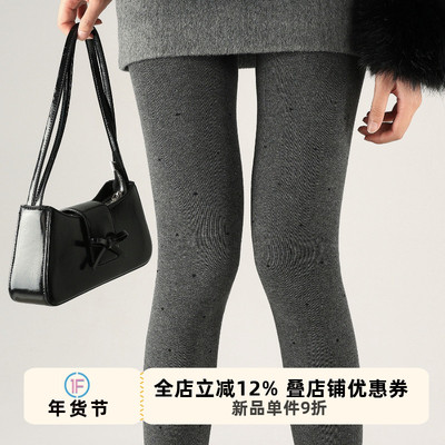 抵达一楼波点秋季连裤袜