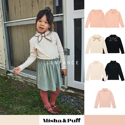 MishaPuff秋冬复古打底衫上衣