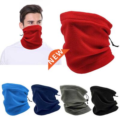 Fleece Neck Buff Male Bandana Winter Windproof Scarves Soft