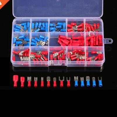 140Pcs/Box Assorted Insulated Terminals Crimp Electrical Wir