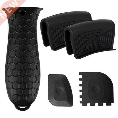 5Pcs Silicone Hot Handle Holder Cast Iron Skillet Holders Co