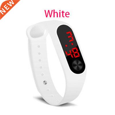 Men Women Casual Sports Bracelet Watches White LED Electroni