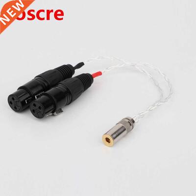 Preffair 8 Cores Silver Plated 4.4mm Balanced Female to Dual