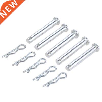 5 Pairs M8*50mm Stainless Steel Clip Hitch Pin Clevis Fasten