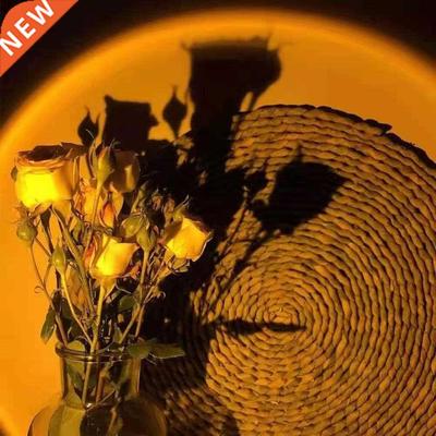 Led Sunset Projection Lamp Rainbow Atmosphere Night Light Su