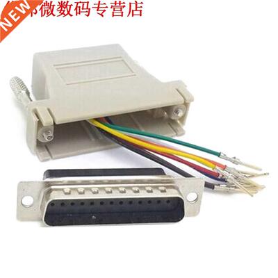 5 Stks DB25 25Pin Mannelijke om RJ45 Vrouwelijke Modulaire A