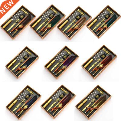 Calligraphy Quill Feather Dip Pen Fountain Writing Ink Nibs