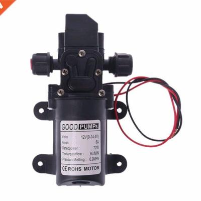 DC 12V 70W 130PSI 6L/Min Water High Pressure Pumps Diaphragm