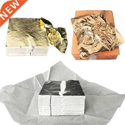 100Pcs Art Craft Design Paper Gilding Imitation Gold Sliver