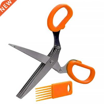 Scallion Scissors Herb Onion Cutter 5 Blades ulti-Functiona
