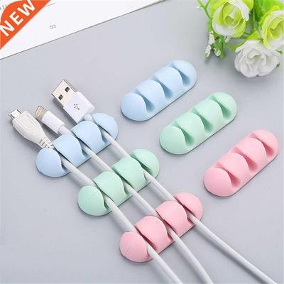 Adhesive Silicone Cable Winder Solid Color Cable Holder Earp