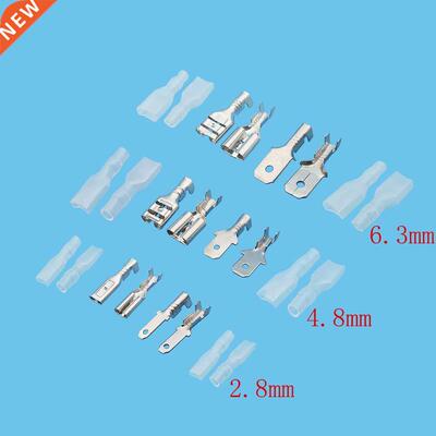 40Pcs(10Set) Mle Femle 2.8mm 4.8mm 6.3mm Spde Crimp Termi