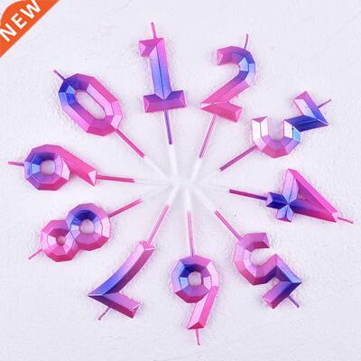 Happy Birthday Creative 0-9 Numbers Smokeless Color Candles
