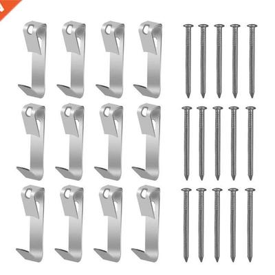 100Pcs Picture Hangers 30Lbs,Photo Frame Hooks With Nails, P