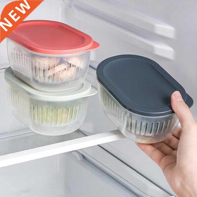 NEW Drain Sealed Box for Ginger Garlic Onion Refrigerator Fr