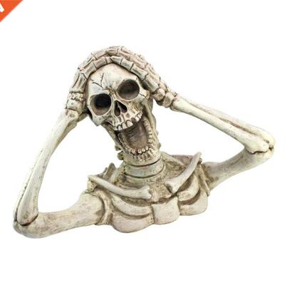 Screaming Skull Zombie Deocoration Resin Garden Decoratons f