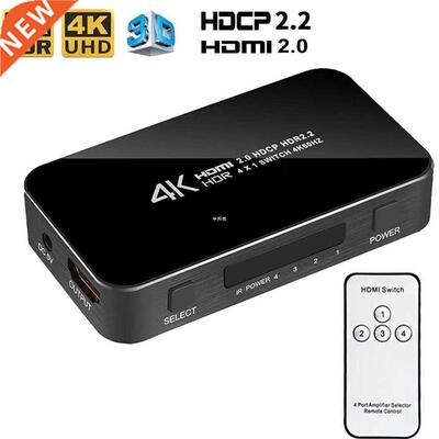 New 4K HDMI 2.0 Switcher Switch Splitter 4 in 1 out 4KX2K/60