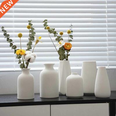 Retro Home Decor Simple Ceramics Vase Room Decoration Matte