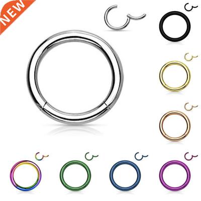 1Piece Surgical Steel Tornito Nose Clicker 16G18G Septum Pie