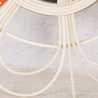 Woven Rattan Makeup Mirror Wall Hanging Decorative for Apart