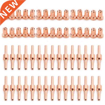 60pcs Red Copper Extended Long Plasma Cutter Tip Electrodes&