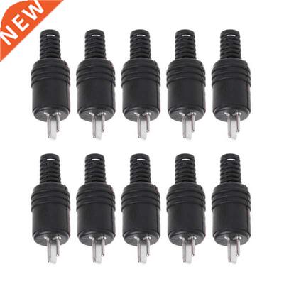 10 Pcs 2 Pin DIN Speaker Plug 2-Pin Plug Hifi Loudspeaker Ca